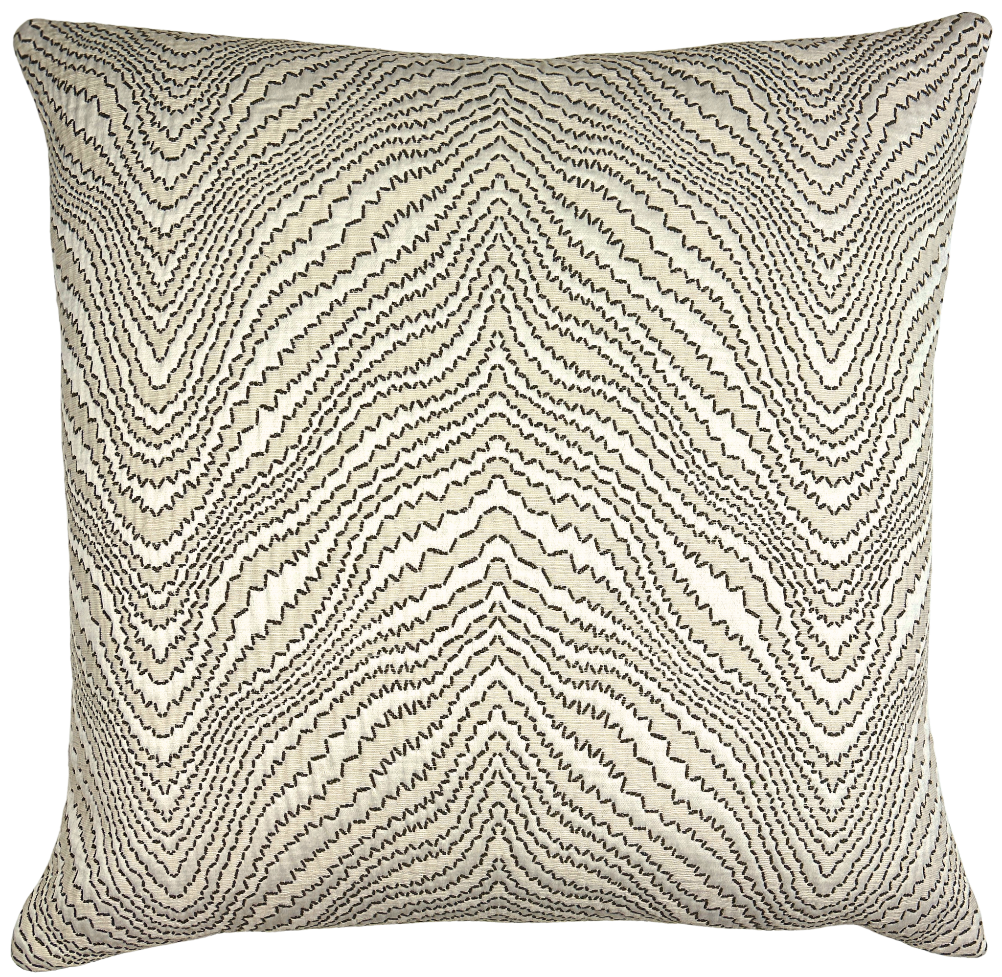 Piper Collection | Ally Neutral Brown Abstract Woven Textured Pillow
