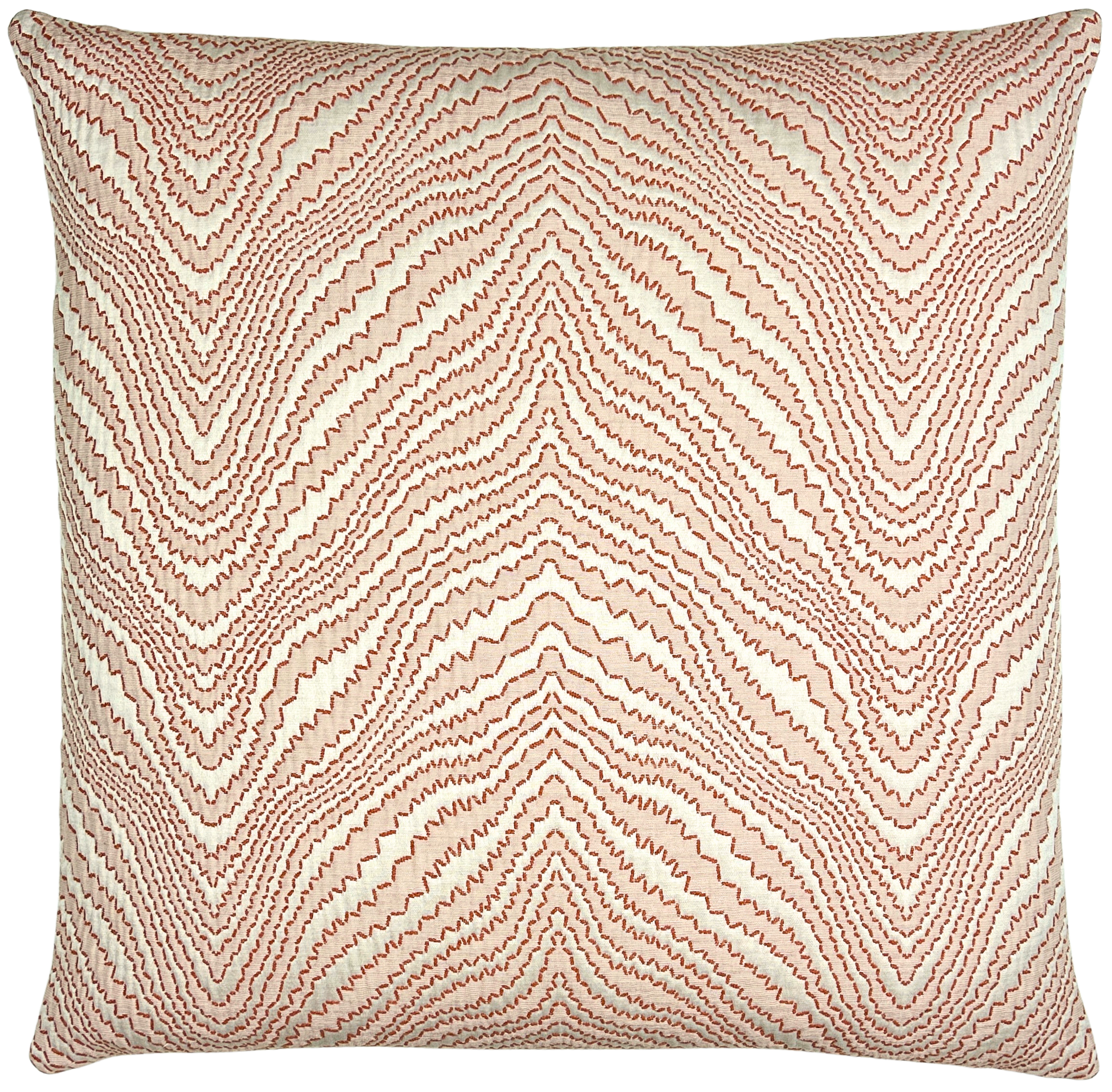 Piper Collection | Ally Pink Orange Abstract Woven Textured Pillow