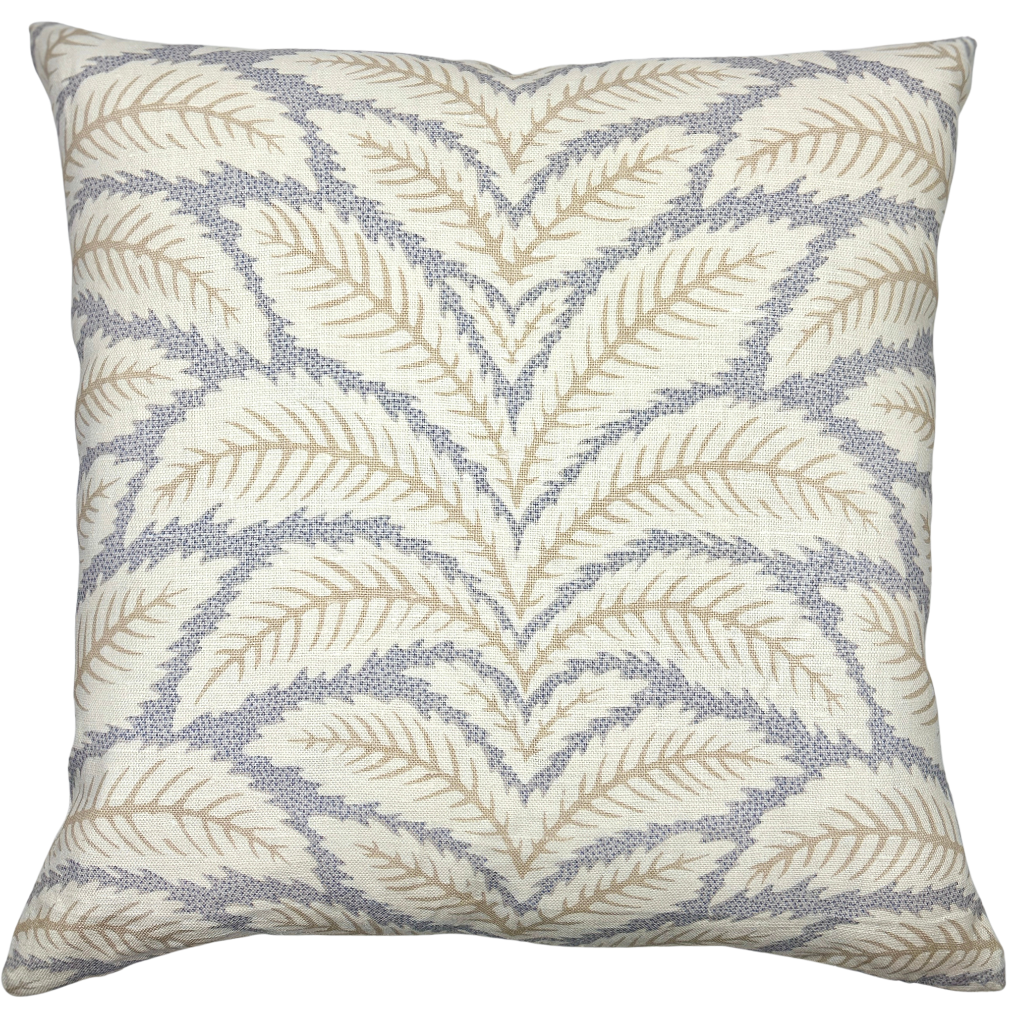 Piper Collection | Bridget Gray Neutral Fern Leaf Printed Pillow
