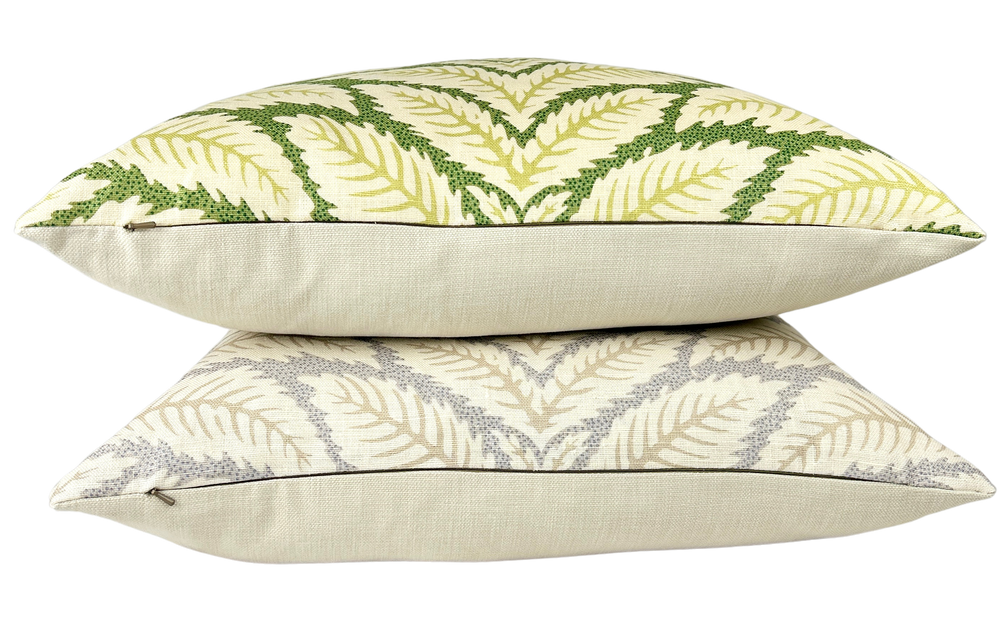 Piper Collection | Bridget Green Fern Leaf Printed Pillow